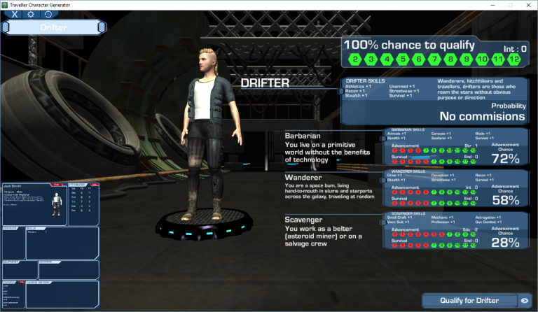 Traveller Character Generator (TCG) – RPGsuite