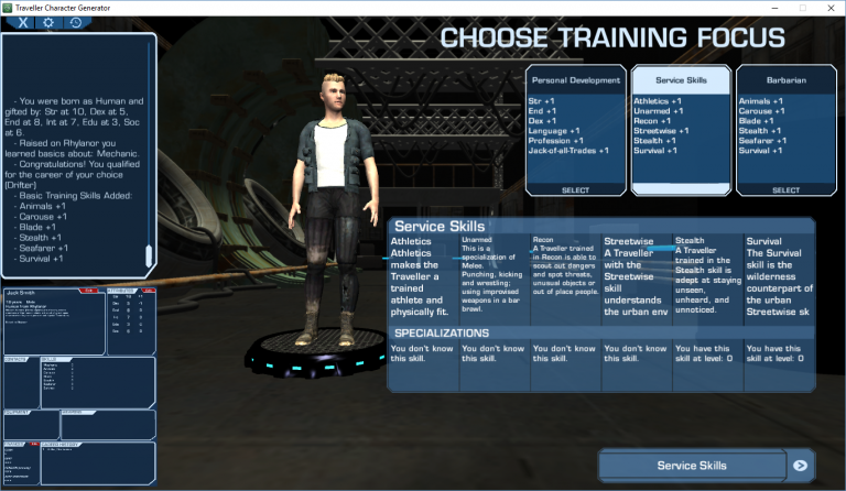 Traveller Character Generator (TCG) – RPGsuite